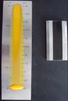 China Chemical Industry Precision Fineness Gauge Hegman Grind Test Measuring Particle Size In Paints Inks for sale