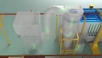 China Automatic Powder Coating Booth for Fence, Busbar, and Aluminum Profiles for sale