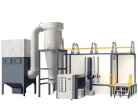 China Quick Release Filter Recovery Powder Spray Booth for Powder Coating for sale