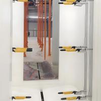 China Fast Change Color Powder Coating Booth with Cyclone Recovery System for sale