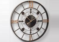 China Home Decor Handmade Antique Metal Wall Art Clock for sale
