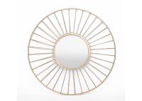 China Layered Round Gold Metal Frame Decorative Wall Mirror 28 by 28 by 5 inch for sale