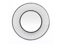 China Handmade Decorative Gold Circular Metal Wall Art Mirror for sale