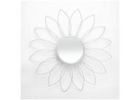 China Living Room Silver House Hanging Silver Flower Mirror for sale