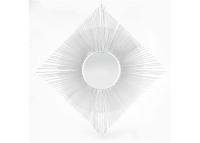 China Wholesale Round Mirror 31 inch Square Metal Sunburst Starburst Mirror for sale