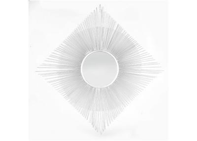 China Wholesale Round Mirror 31 inch Square Metal Sunburst Starburst Mirror for sale
