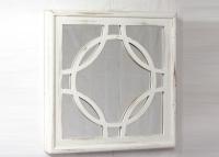 China Living Room Square SGS Decorative Wood Framed Mirrors for sale