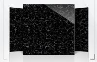 China Double Layer Polished Ceramic Floor Tiles Black And White 600*600mm for sale