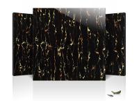 China High Gloss Porcelain Tile Black Gold Double Vitrified Floor Tiles for sale