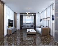 China Gold Coffee Glossy Porcelain Floor Tiles Double Layer Interior Tiles for sale