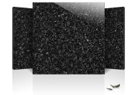 China Double Layer High Gloss Porcelain Floor Tiles 600*600mm Black Granite for sale