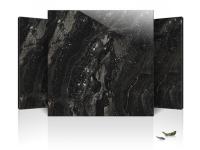 China Black Fuscous Shiny Porcelain Floor Tiles Double Layer 600*600mm for sale