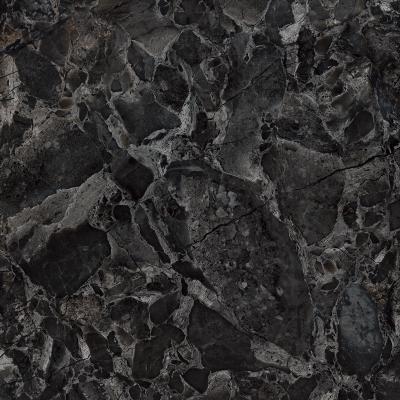 China Waterproof Polished Porcelain Floor Tiles Black Golden Rose Double Layer for sale