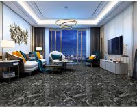 China Waterproof Polished Porcelain Floor Tiles Black Golden Rose Double Layer for sale