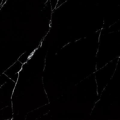 China Living Room Polished Porcelain Floor Tiles Double Layer Black And White Lines for sale