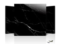 China Living Room Polished Porcelain Floor Tiles Double Layer Black And White Lines for sale