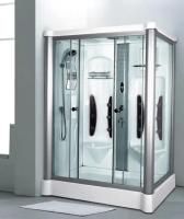 China Enclosure Steam Shower Cubicle Glass Shower Cabin Adjustable Temperature for sale