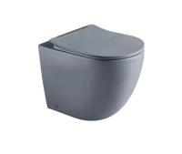 China Ceramic Bathroom Sanitary Ware WC Matt Color Modern Wall Hung Toilet for sale