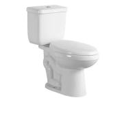 China Floor Mounted Bathroom Sanitary Ware White 2 Piece Toilets Bowl for sale