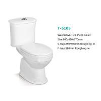 China WC Bathroom Sanitary Ware Two Piece Toilet Big Pedestal Basin Set for sale
