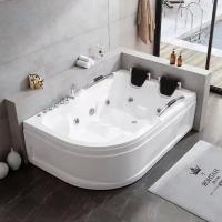 China Round Acrylic Whirlpool Bathtub With Waterfall And Air Massage for sale