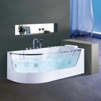 China Acrylic Bathroom Sanitary Ware Fibreglass Double Whirlpool Spa Bathtub for sale