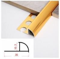 China Corner Decoration Aluminium Tile Strip Customizable Heat Resistant Trim for sale