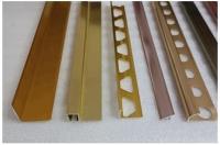 China Corner Decoration Aluminium Tile Strip Customizable Heat Resistant Trim for sale