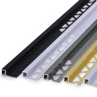 China Wall Floor Aluminium Tile Strip Corner Protect Decoration Edging Trim for sale