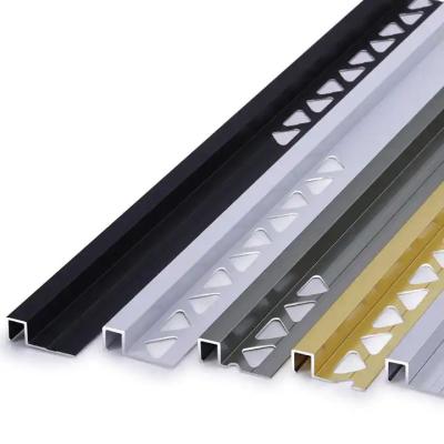 China Wall Floor Aluminium Tile Strip Corner Protect Decoration Edging Trim for sale