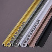 China Wall Floor Aluminium Tile Strip Corner Protect Decoration Edging Trim for sale