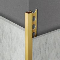 China Wall Floor Aluminium Tile Strip Corner Protect Decoration Edging Trim for sale