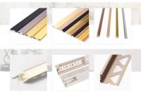 China Corner Aluminum Tile Trim H Shape Metal Wall Protection Profile for sale