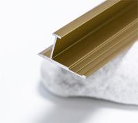 China Corner Aluminum Tile Trim H Shape Metal Wall Protection Profile for sale