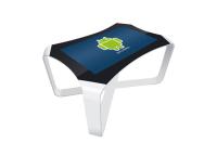 China 43 Inch LCD Screen Multi Touch Interactive Table Smart Display X Shaped For Coffee Game for sale