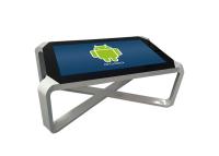 China 43 Inch LCD Screen Multi Touch Interactive Table Smart Display X Shaped For Coffee Game for sale