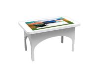 China Intelligent Conference Restaurant Interactive Top Smart Digital Multi-Function LCD Indoor Monitor Touch Coffee Table for sale