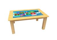 China Lcd Interactive Smart Home Touch Screen Table Multi-Function Table With Computer For Kids / Family / Meeting for sale