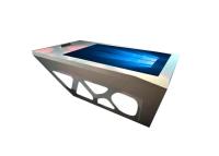 China Customizable 55 Inch Touch Screen Coffee Table Waterproof LCD Advertising Monitor Table for sale