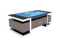 China Touch Coffee Table Drawer Style Windows OS Multi-Function LCD Indoor Monitor Touch Screen Coffee Gaming Table for sale