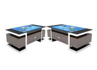 China Touch Coffee Table Drawer Style Windows OS Multi-Function LCD Indoor Monitor Touch Screen Coffee Gaming Table for sale