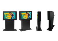 China Slim Outdoor Display Floor Standing LCD Monitor Outdoor Electronic Signs Digital Signage Ads Kiosk Waterproof for sale