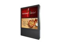 China 55 Inch Vertical Lcd Advertising Outdoor Dual Screen Digital Totem Outdoor LCD Digital Sign Board for sale