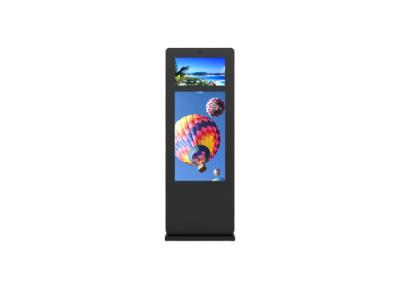 China 32+55 inch indoor screen lcd outdoor advertising totem kiosk CMS software lcd display digital signage and displays for sale
