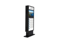 China Bus station outdoor lcd touch screen ultra thin advertising display 32 inch floor stand digital signage for sale