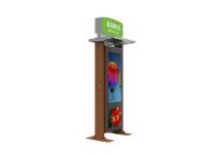 China 55 Inch Outdoor Lcd Kiosk Bus Station Poster Panel 4K Lcd Display Outdoor Battery Powered Digital Signage for sale