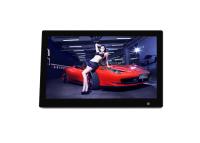 China 13 Inch High Resolution Metal Digital Photo Frame With Rechargeable Battery for sale