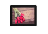 China 15 Inch Home Decoration Digital Remote Sharing Wooden Photo Frame for sale