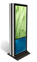 China 55 Inch Floor Standing Double Sided Digital Signage Kiosk Totem With Advertising Display for sale