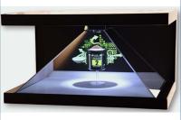 China Inverted Triangle Pyramid 3D Holographic Display Android 270 Degree Long Lifetime for sale